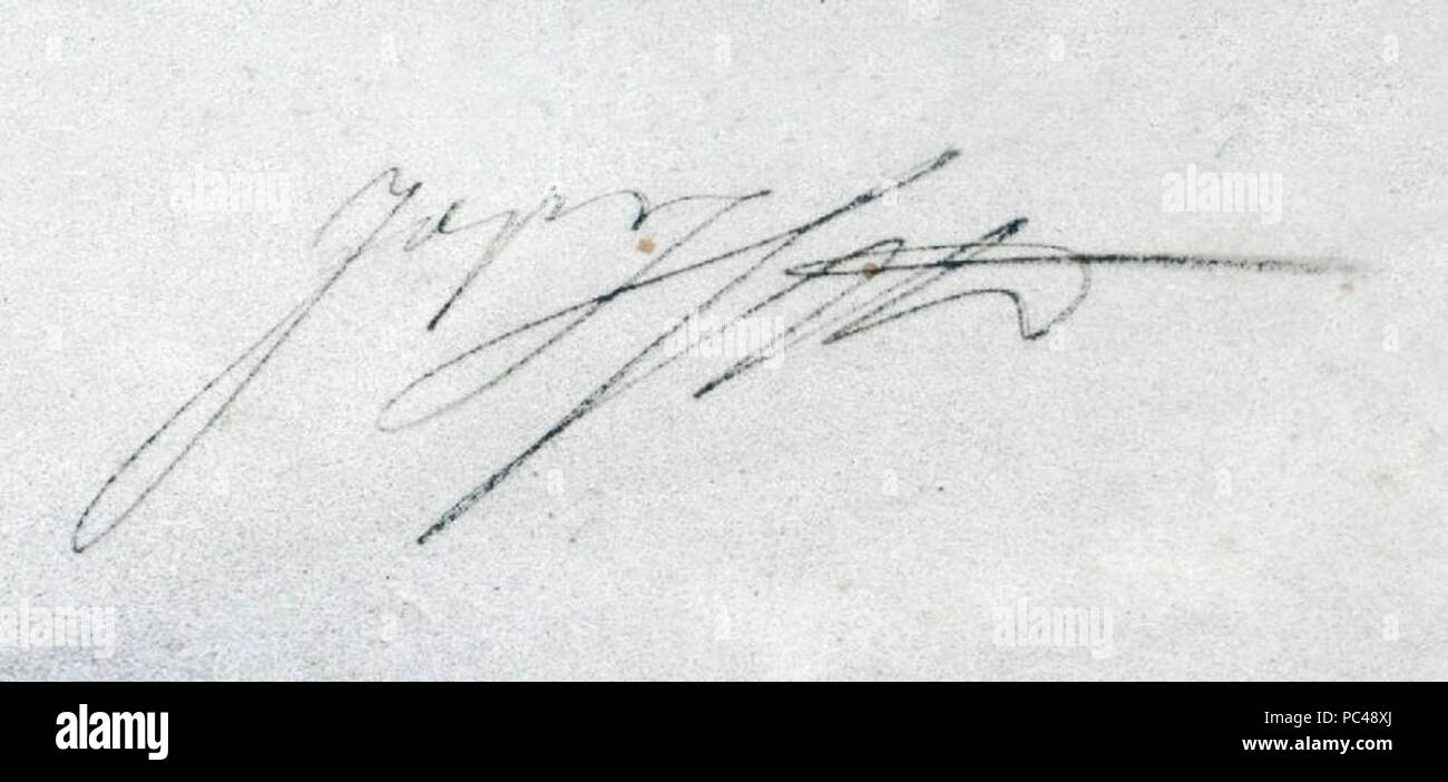 558 Signature of Joseph II, Holy Roman Emperor Stock Photo - Alamy