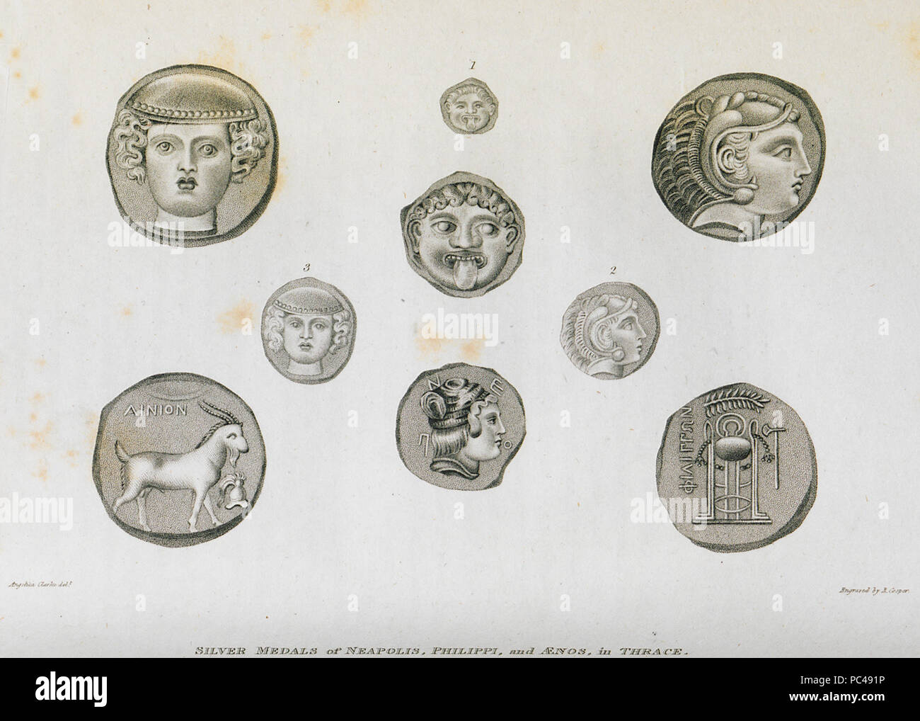 559 Silver medals of Neapolis, Philippi, and Aenos in Thrace - Clarke ...