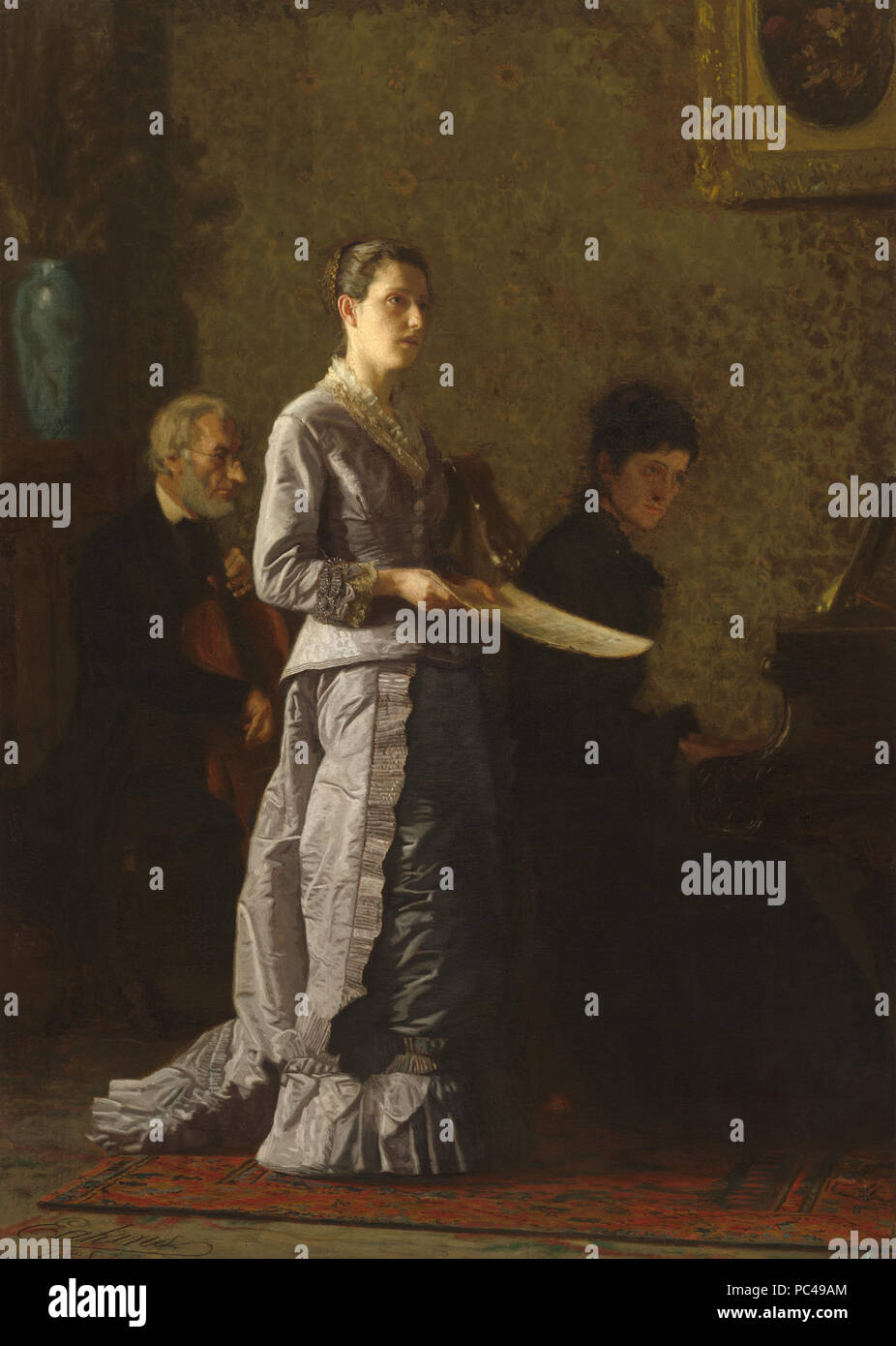 Thomas Eakins (American, 1844 - 1916 ), Singing a Pathetic Song, 1881 ...