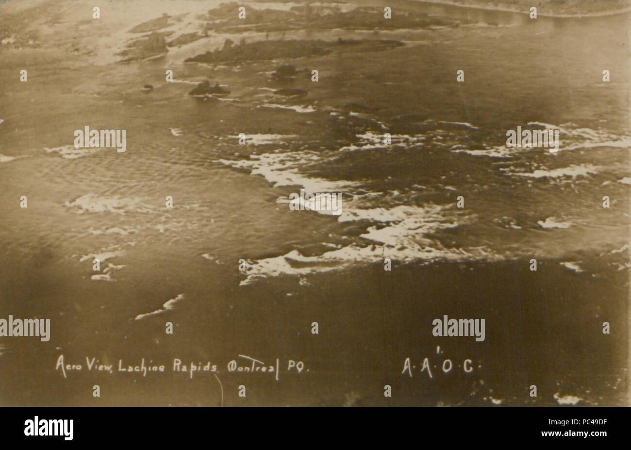 Aero view. Lachine Rapids, Montreal, P.Q (HS85-10-38638 Stock Photo - Alamy