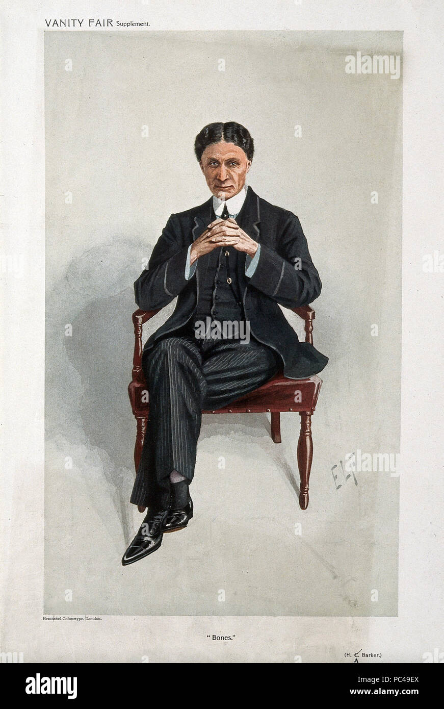 560 Sir Herbert Atkinson Barker. Coloured lithograph after (Elf ...