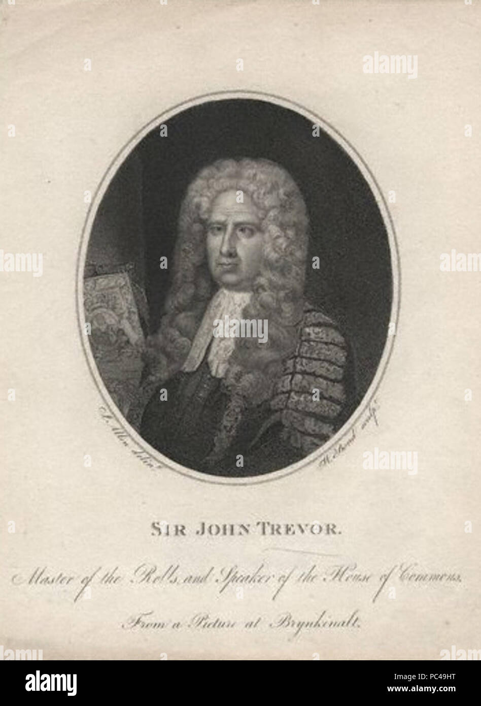 561 Sir John Trevor by William Bond Stock Photo - Alamy