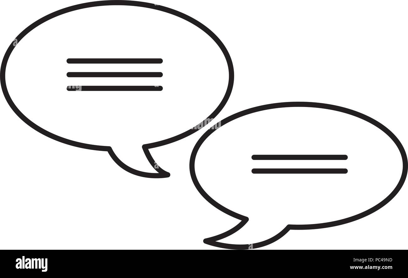 speech bubbles message icon Stock Vector Image & Art - Alamy