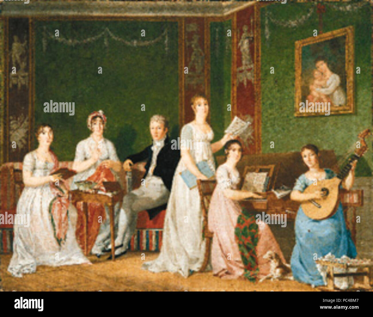 Piano in 1800s hi-res stock photography and images - Alamy