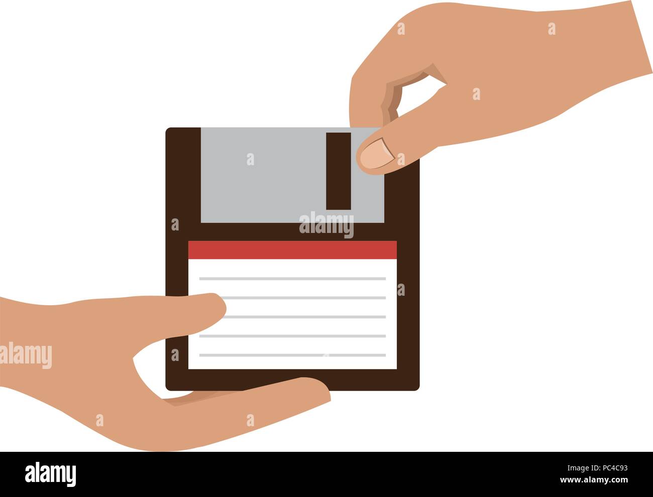Hand holding floppy disk hi-res stock photography and images - Alamy