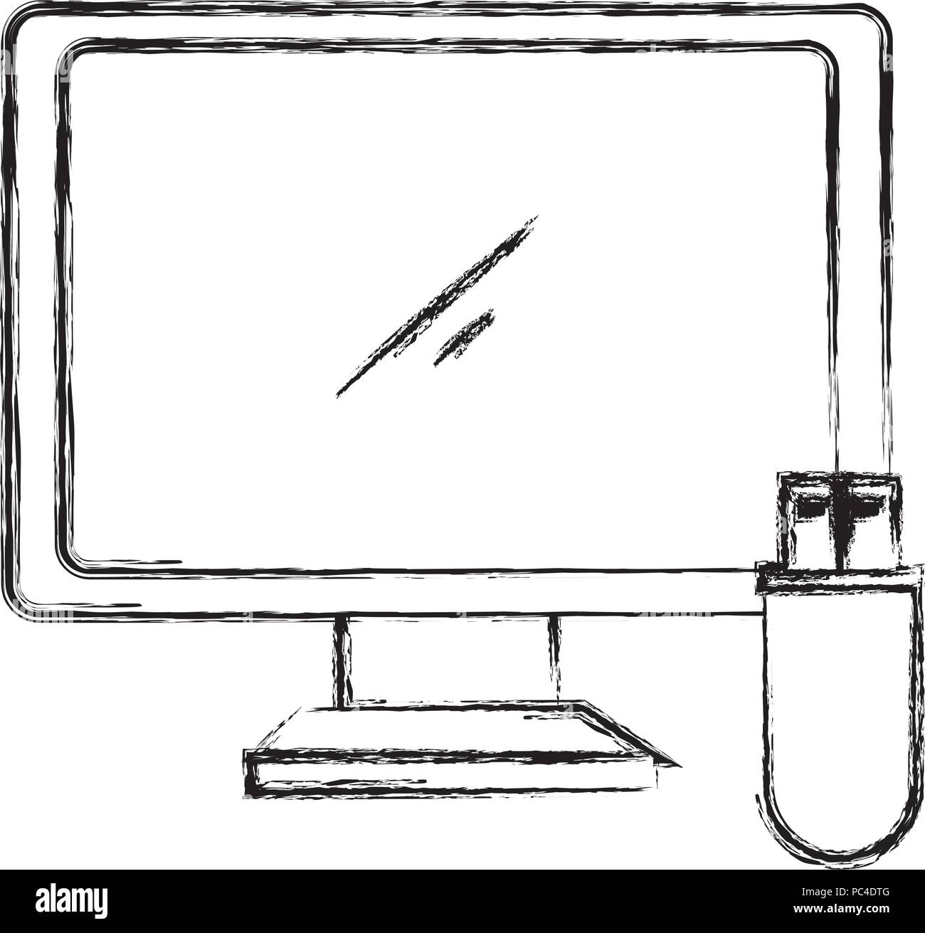 computer display with usb memory Stock Vector Image & Art - Alamy