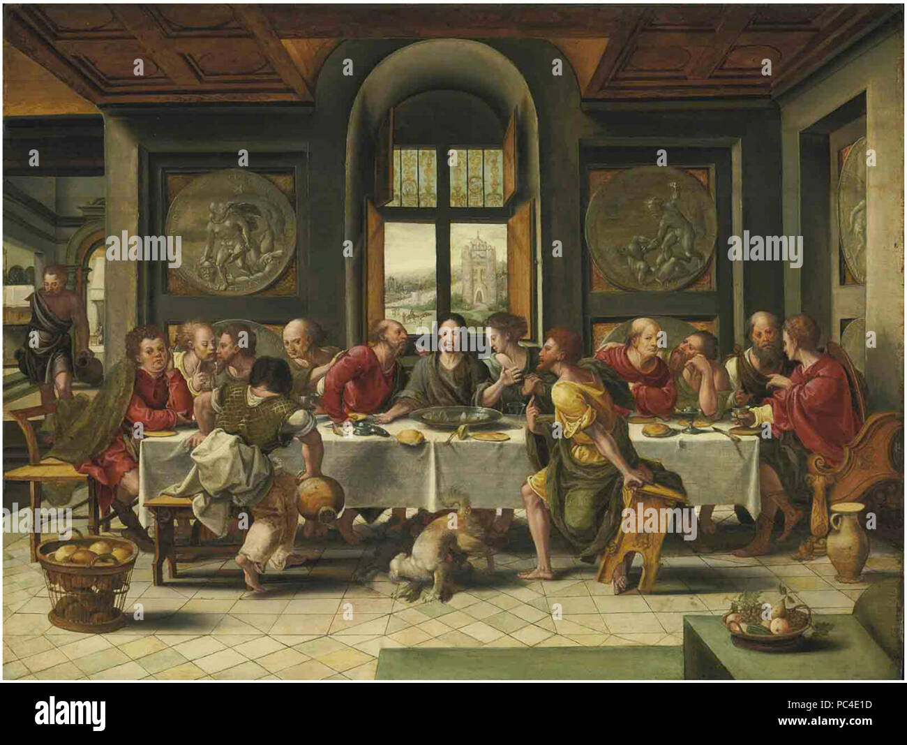 Pieter Coecke van Aelst and Workshop- The Last Supper Stock Photo - Alamy