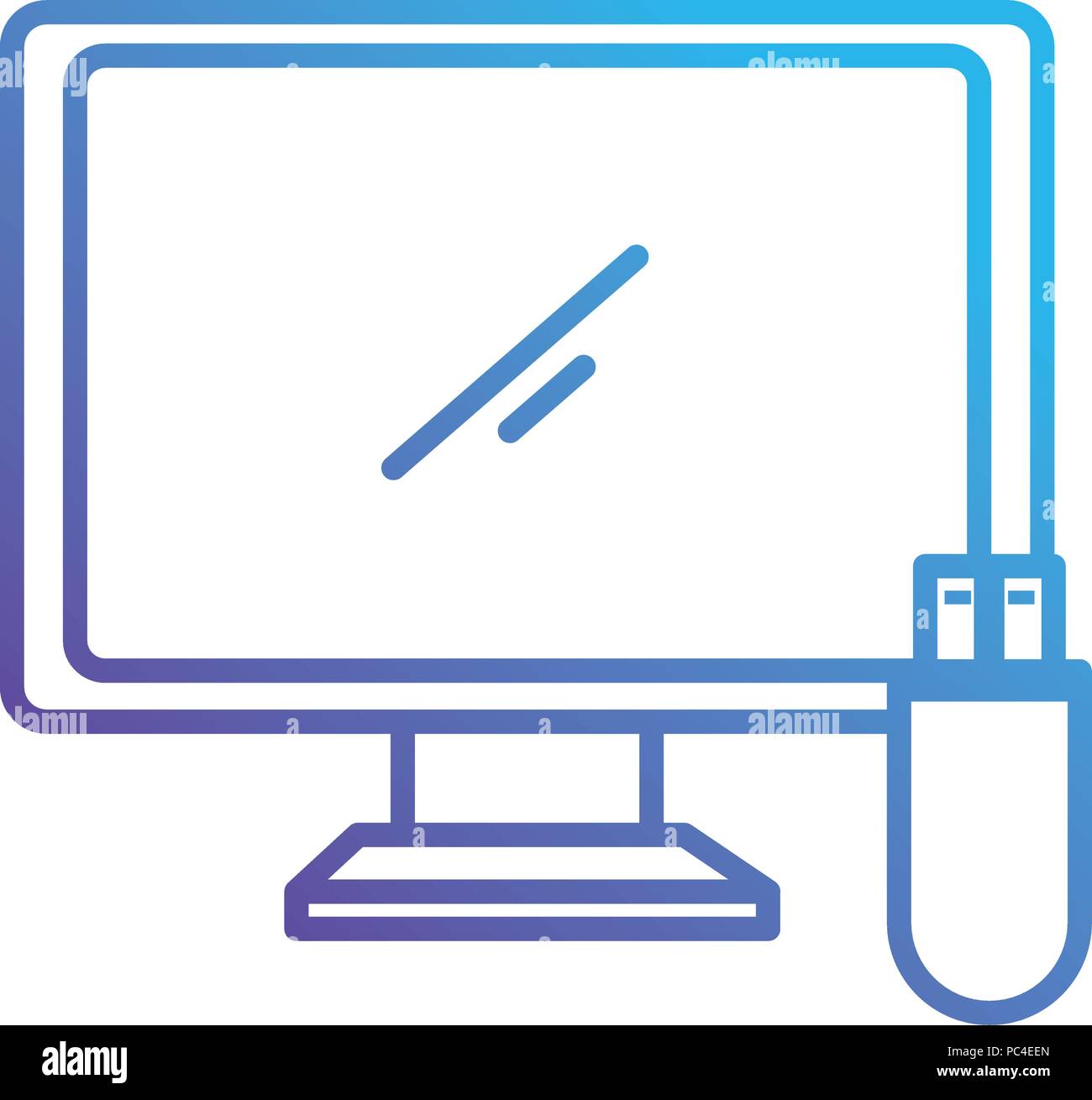 computer display with usb memory Stock Vector Image & Art - Alamy