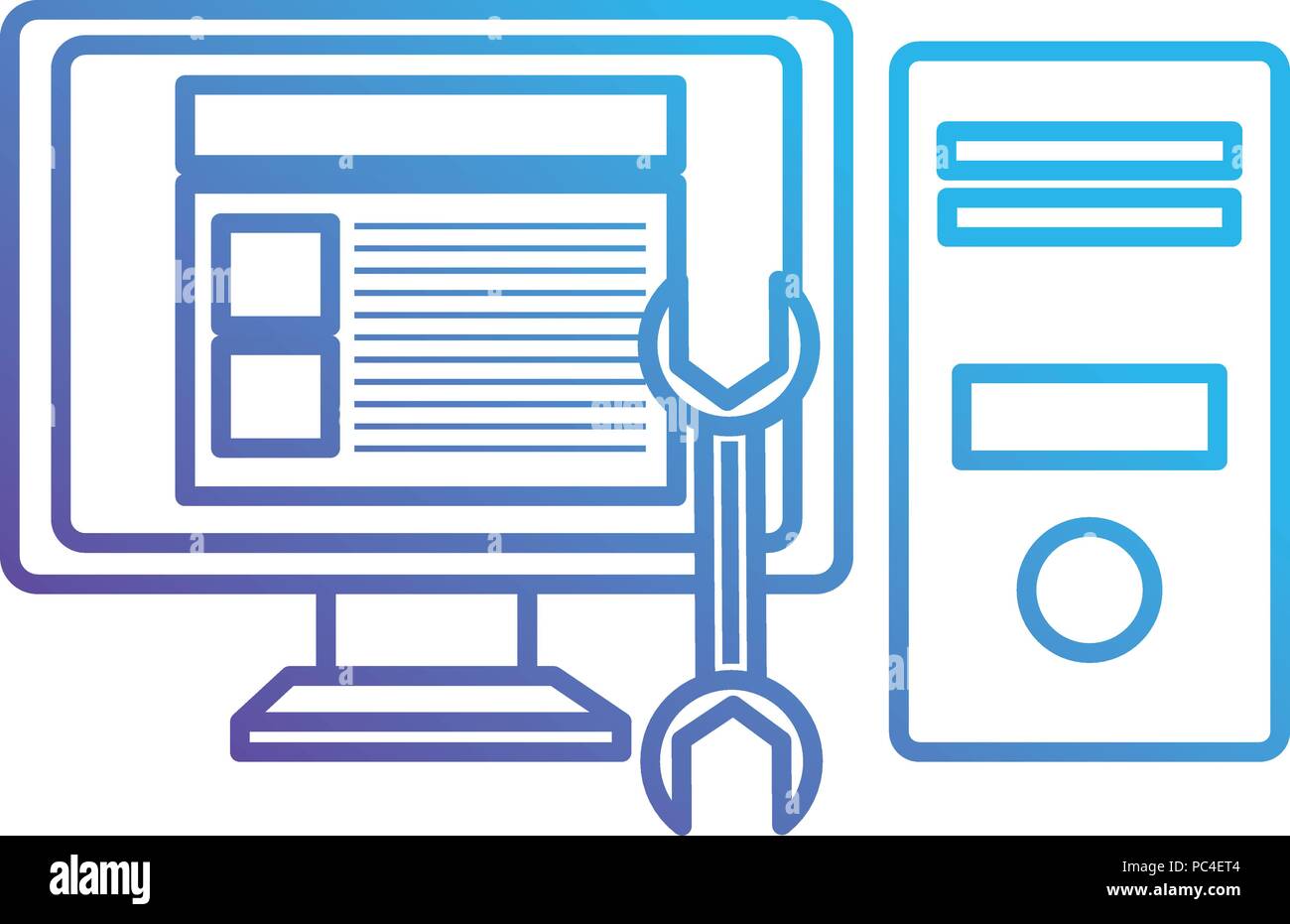 New wrench Stock Vector Images - Alamy