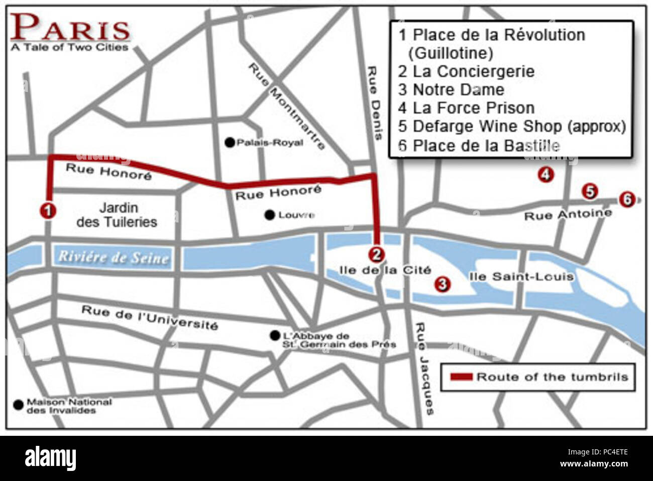 Paris map hi-res stock photography and images - Alamy