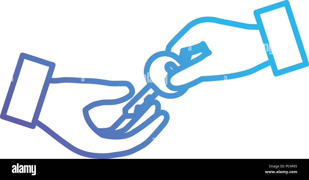 hand with secure key Stock Vector Image & Art - Alamy