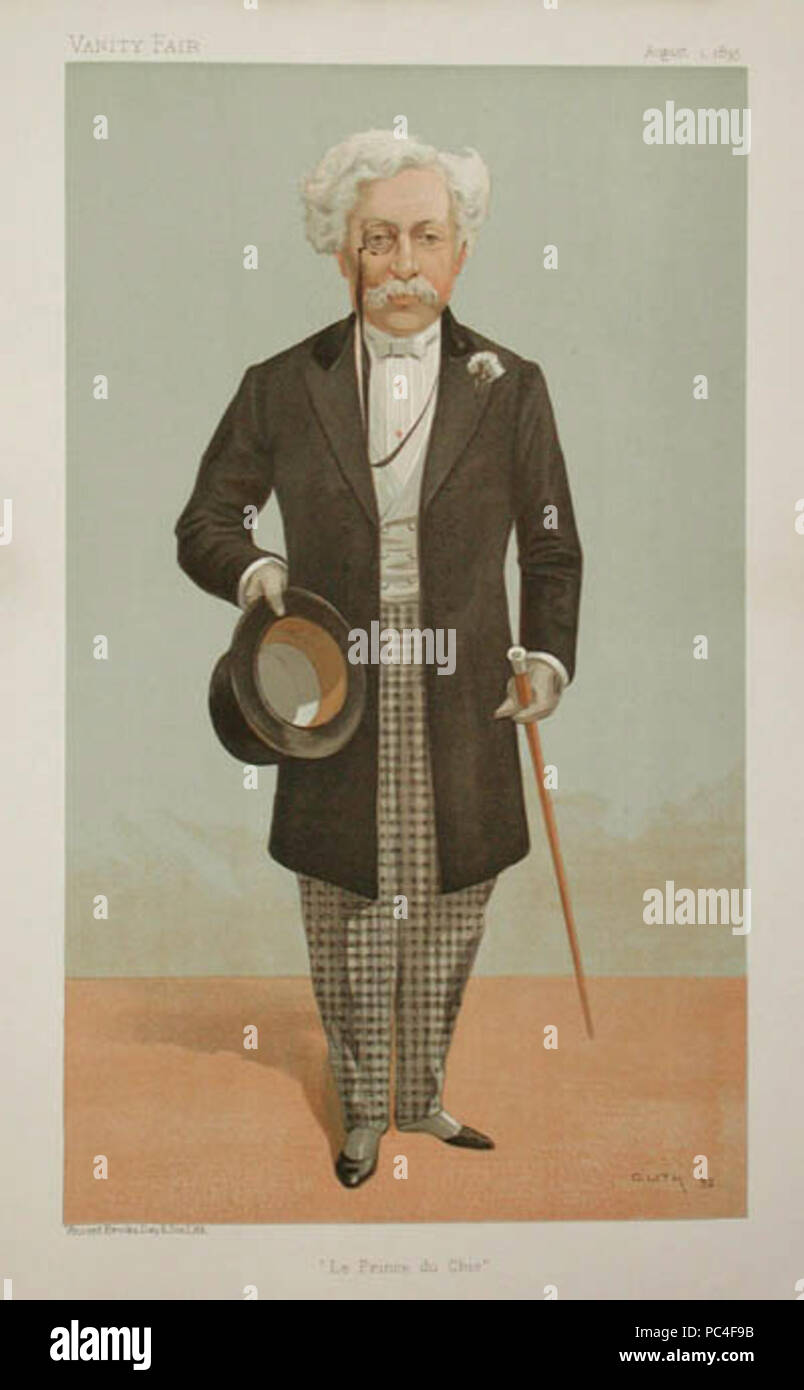 586 Boson de Talleyrand-Périgord Vanity Fair 1 August 1895 Stock Photo ...