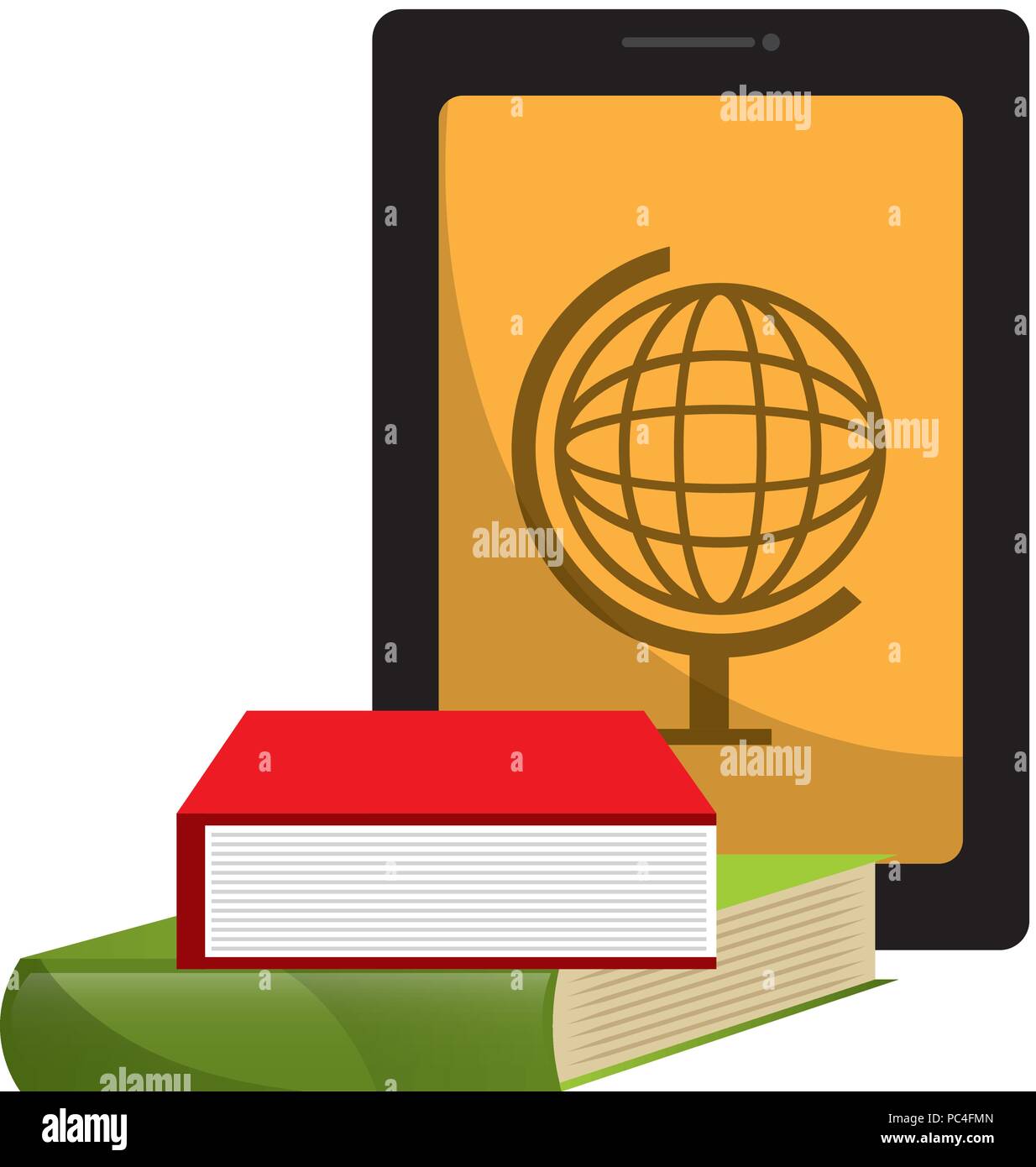 tablet device with ebooks Stock Vector Image & Art - Alamy