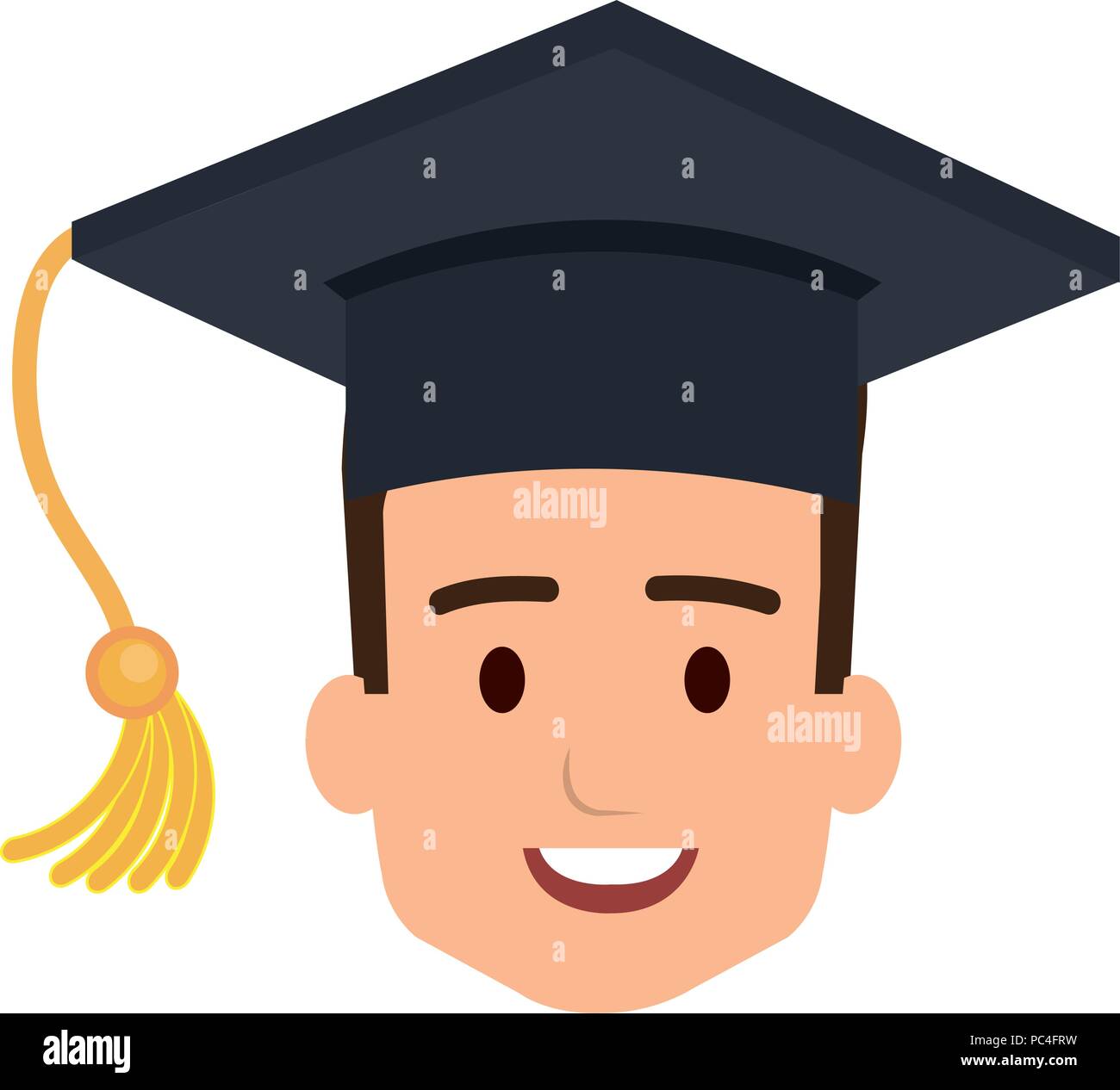 head student graduation with uniform Stock Vector Image & Art - Alamy