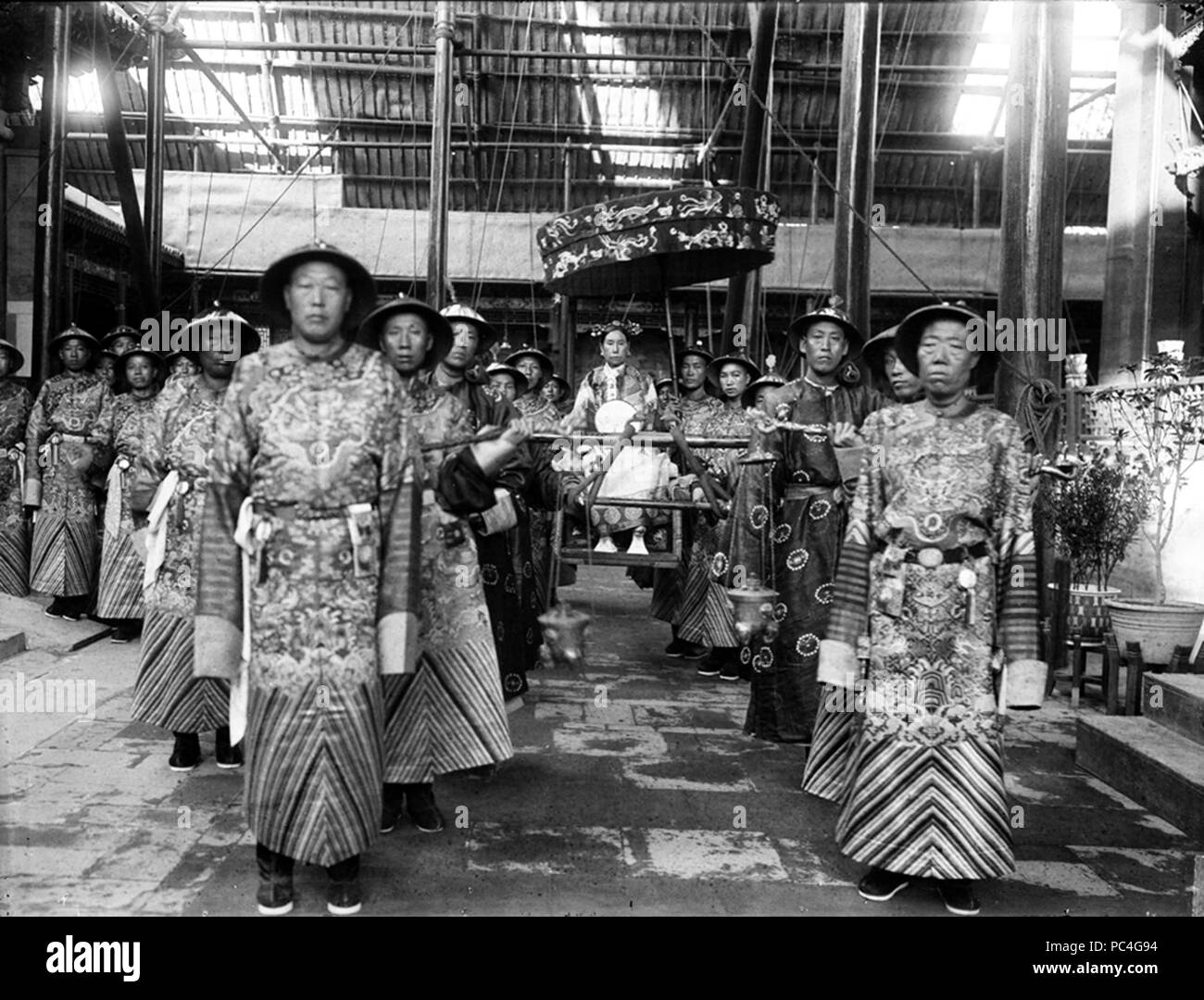 599 The Qing Dynasty Cixi Imperial Dowager Empress of China On Throne ...