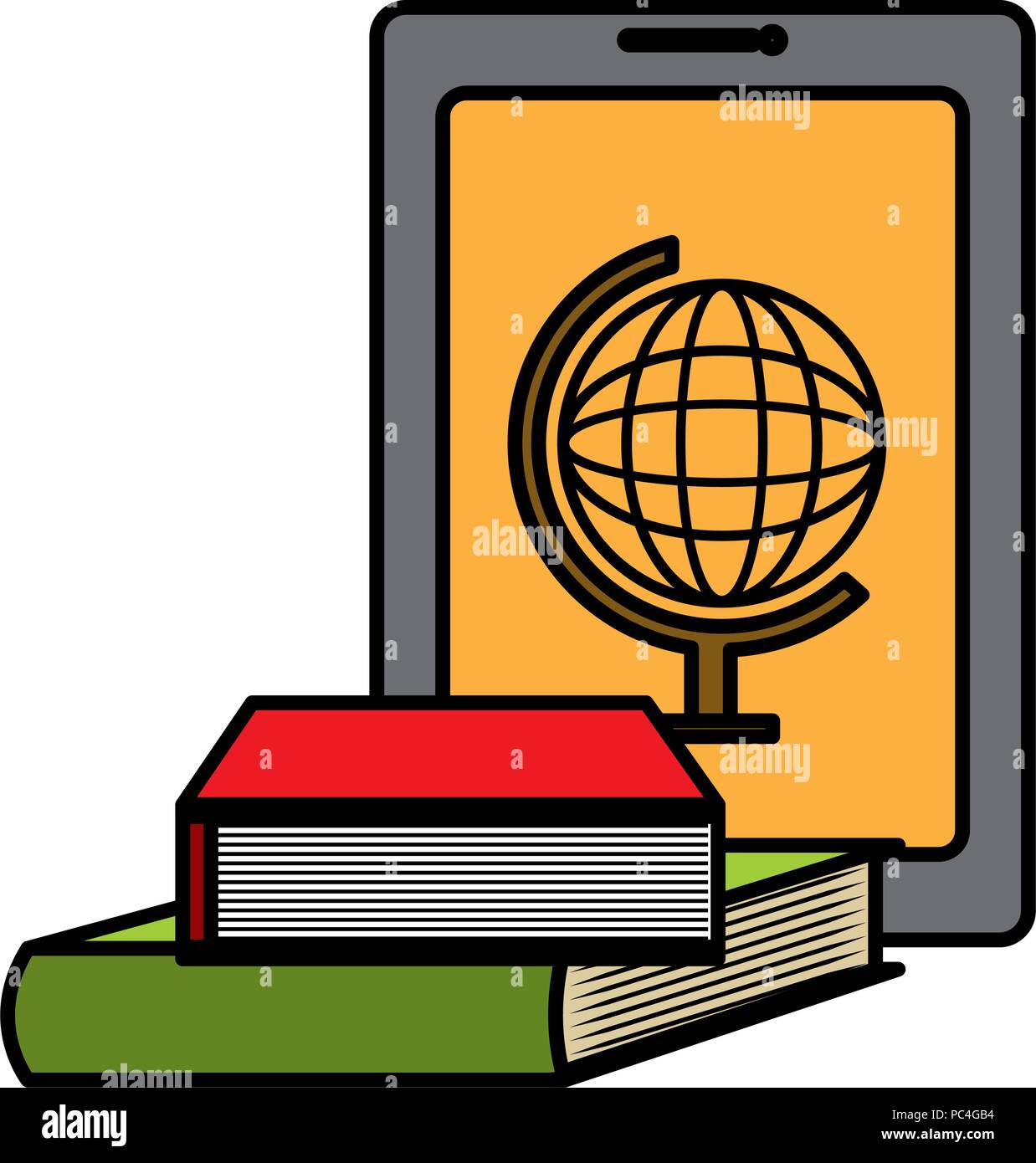 tablet device with ebooks Stock Vector Image & Art - Alamy