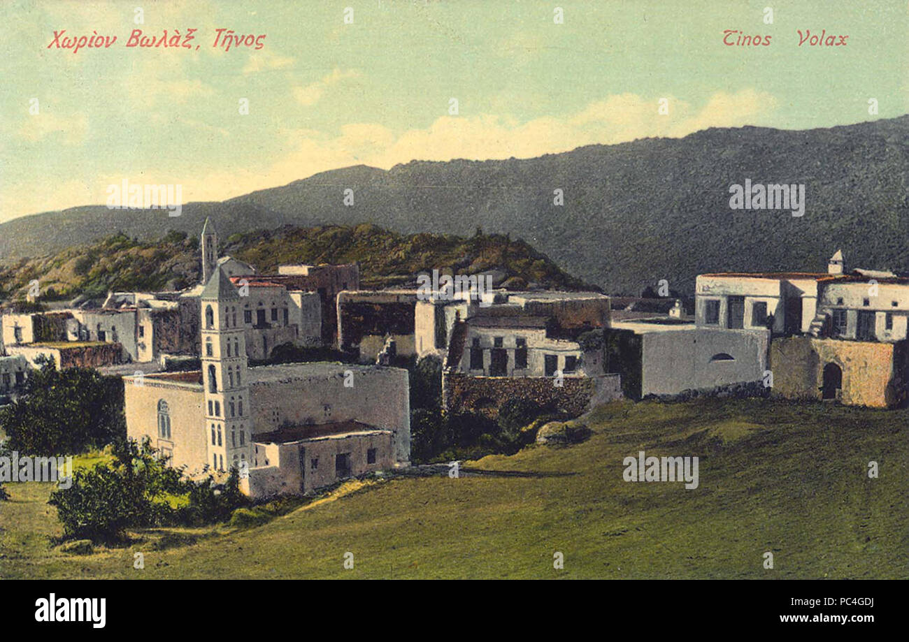 636 Volax Tinos 1907 Postcard (1 Stock Photo - Alamy