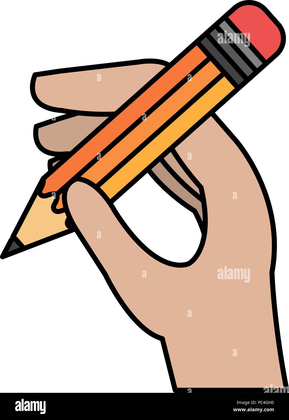 hand writing with pencil Stock Vector Image & Art - Alamy