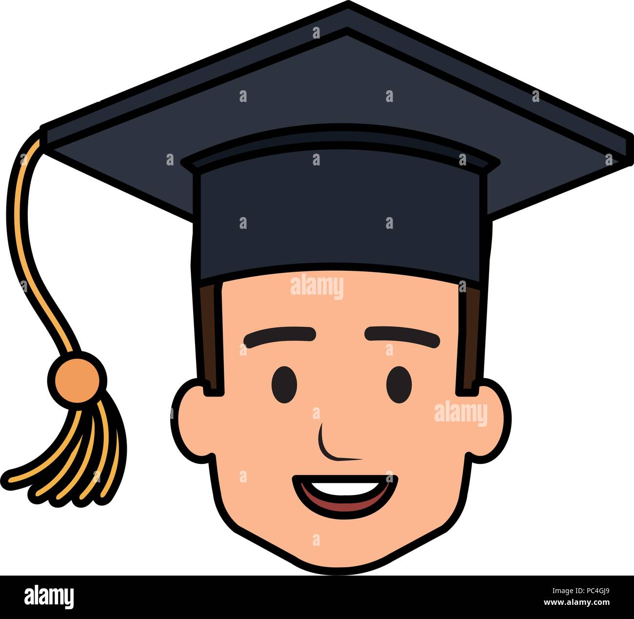 head student graduation with uniform Stock Vector Image & Art - Alamy