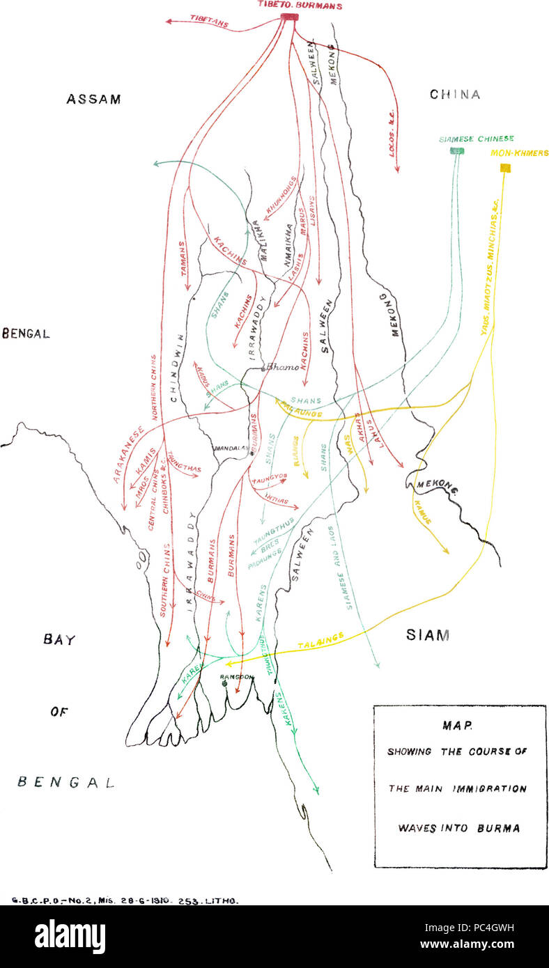Burma map hi-res stock photography and images - Alamy