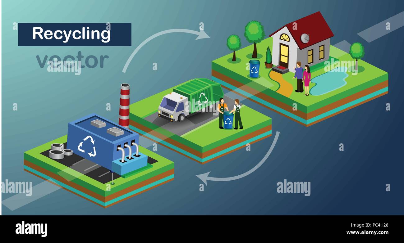 Garbage Collector Truck Stock Vector Image & Art - Alamy