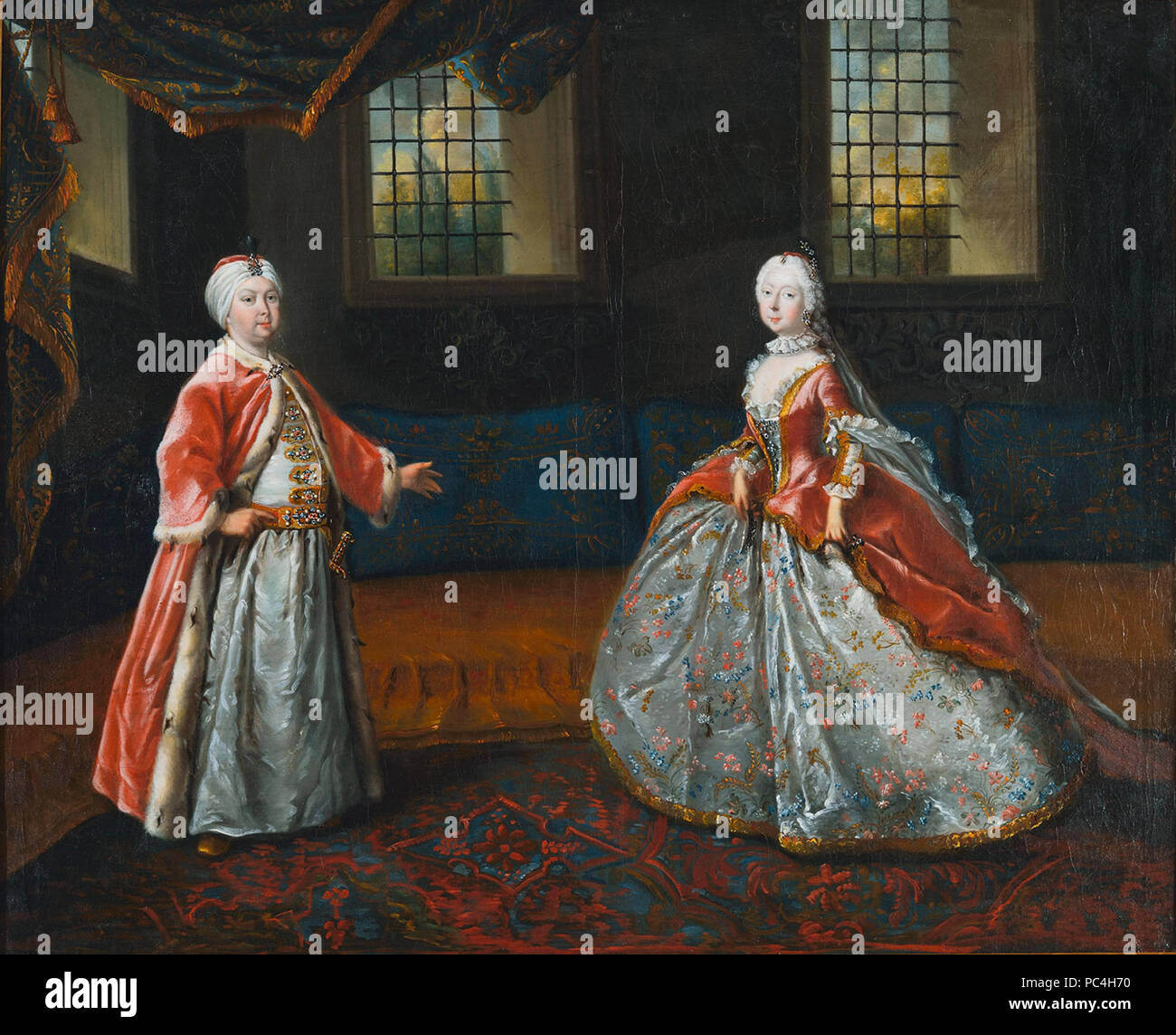 602 Theaterszene Friedrich III und Luise Dorothea van Sachsen-Gotha ...