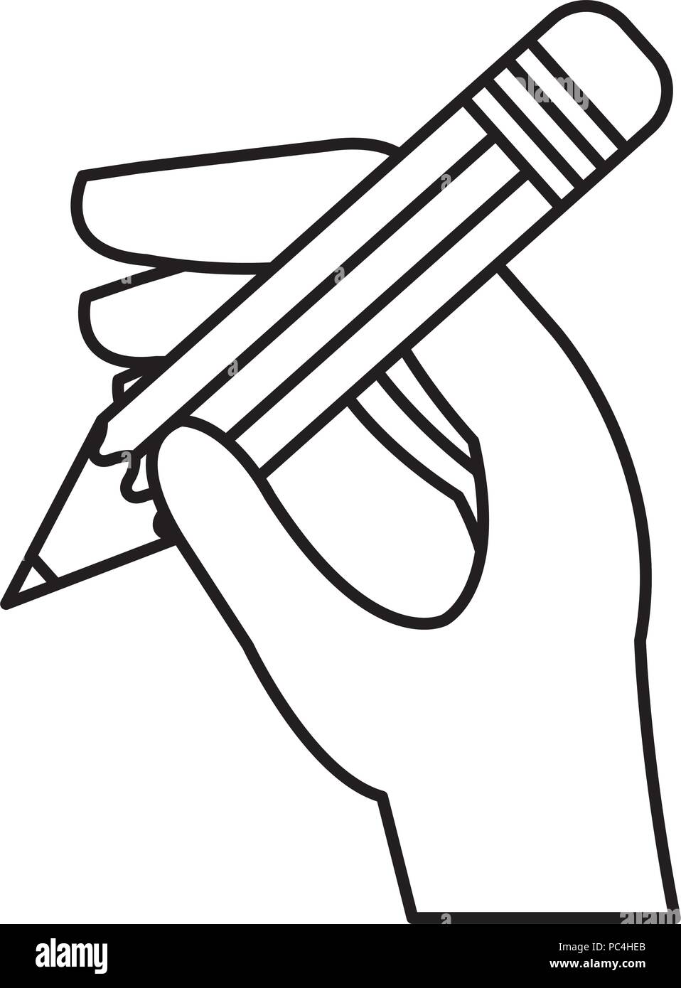 hand writing with pencil Stock Vector Image & Art - Alamy