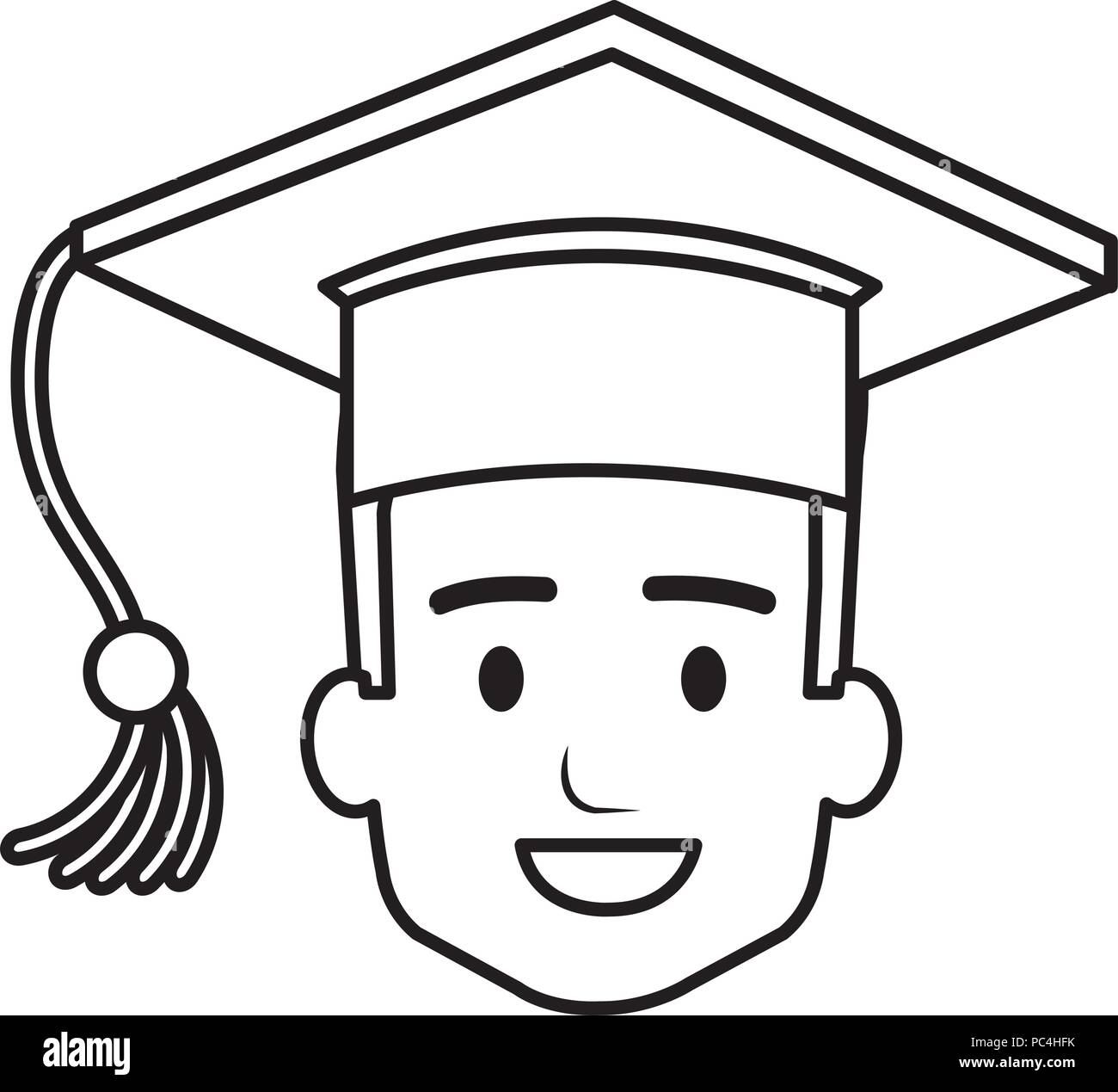 head student graduation with uniform Stock Vector Image & Art - Alamy