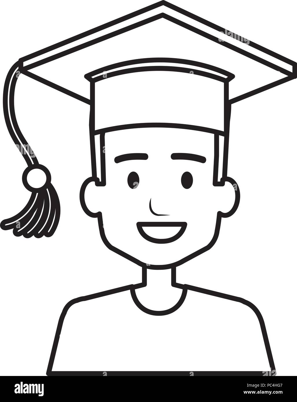 student graduation with uniform Stock Vector Image & Art - Alamy