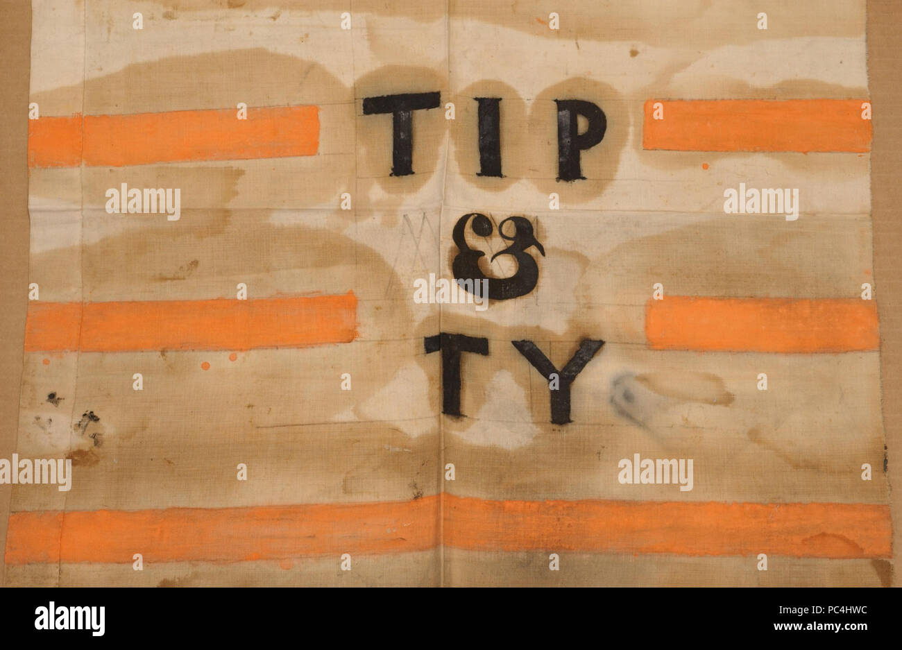607 Tip and Ty banner Stock Photo - Alamy