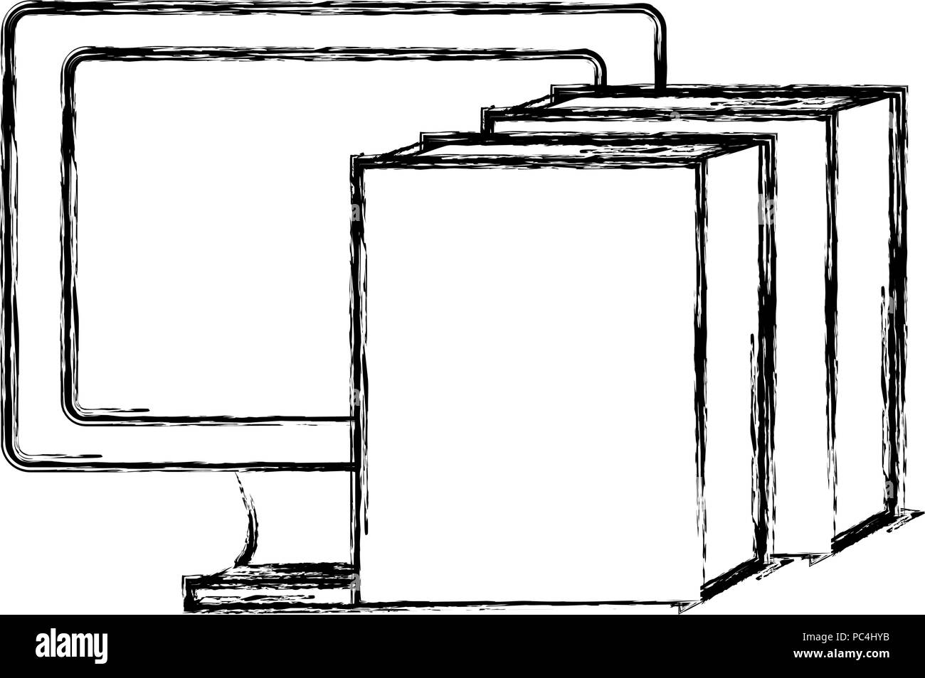 computer display with ebooks Stock Vector Image & Art - Alamy