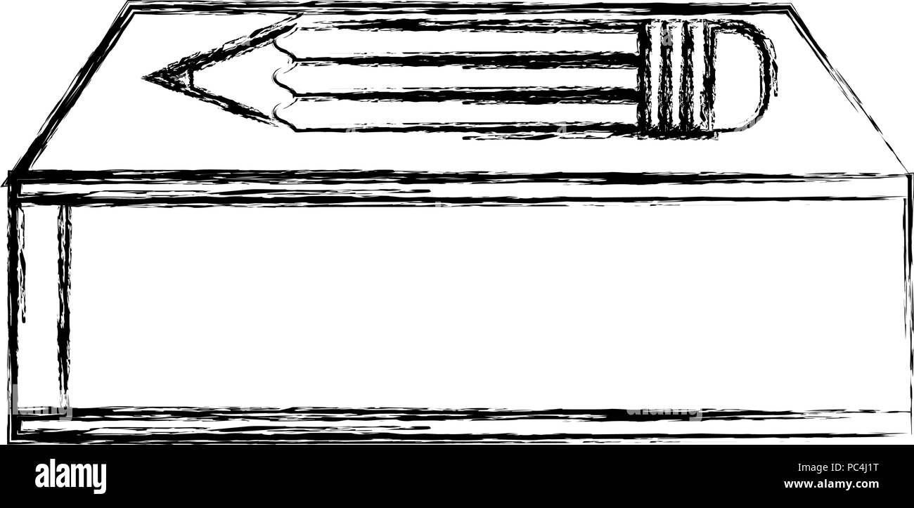 text book school with pencil Stock Vector Image & Art - Alamy