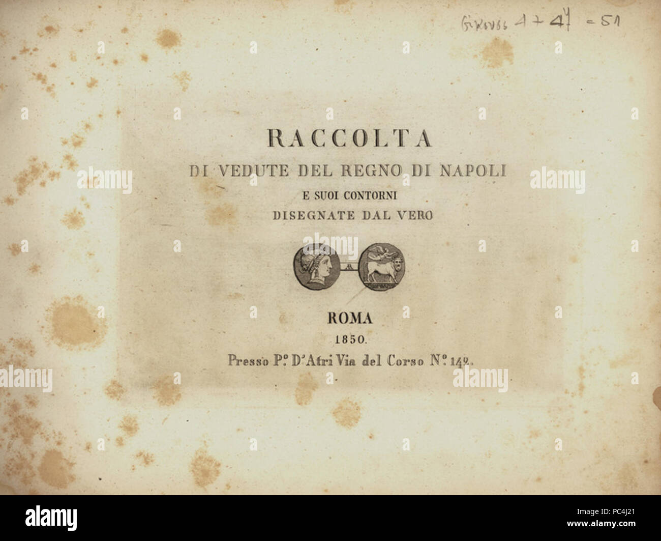 608 Title page - Raccolta Di Vedute Del Regno Di Napoli E Suoi Contorni ...
