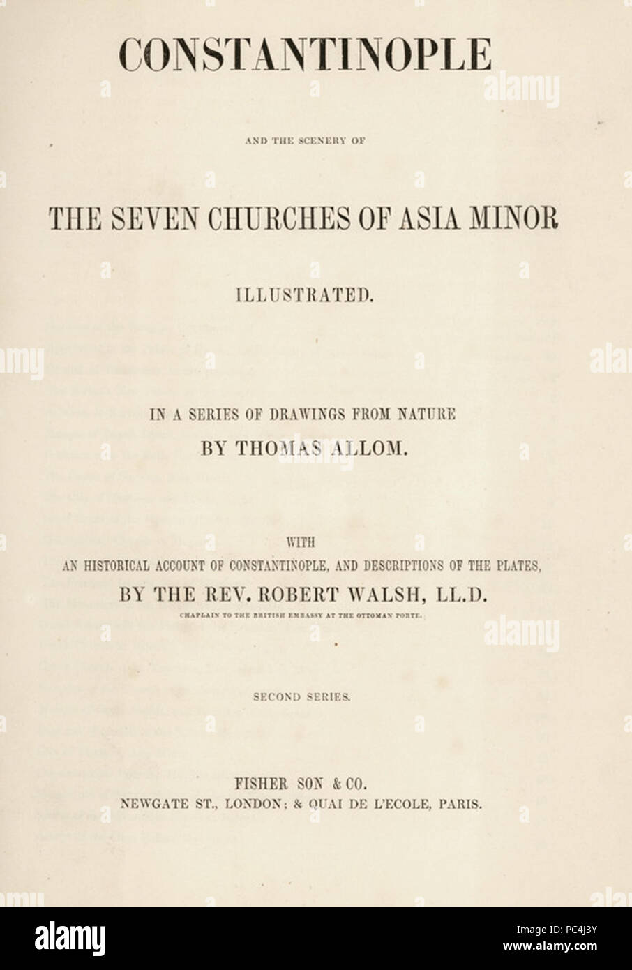 608 Title page of the second volume - Walsh Robert & Allom Thomas ...