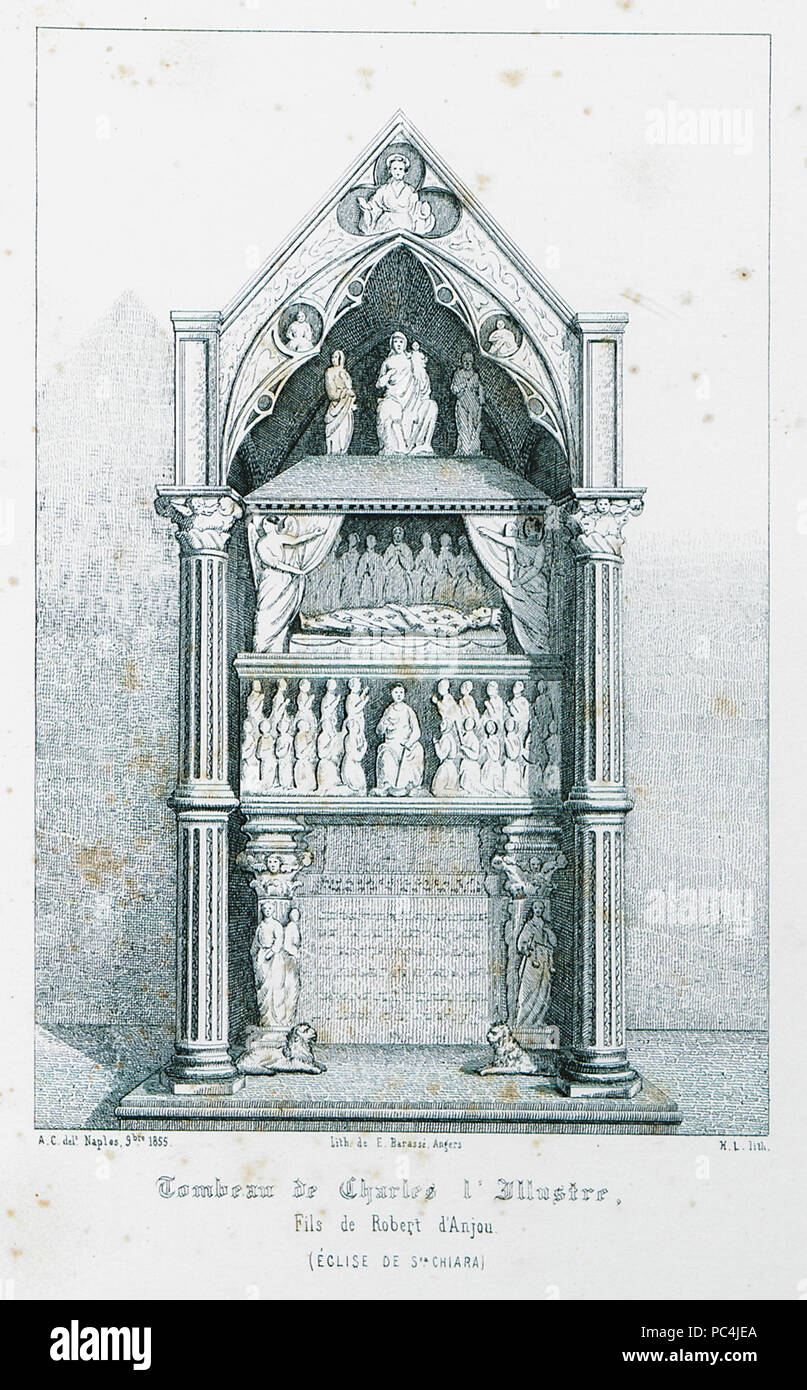 610 Tombeau de Charles l'Illustre, fils de Robert d'Anjou (Église de ...