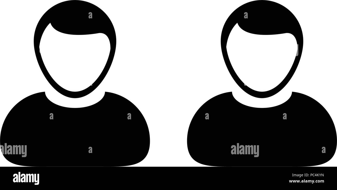 Team icon vector male group of persons symbol avatar for business ...