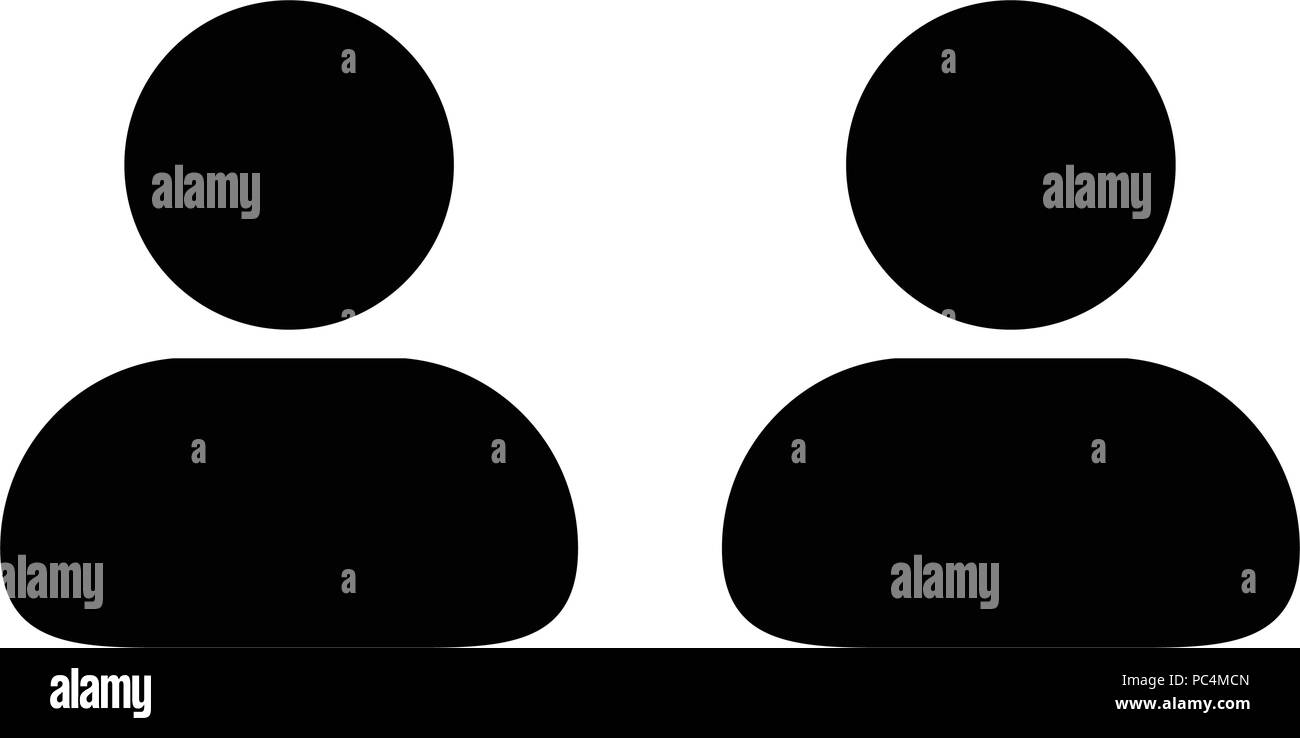 Client icon vector male group of persons symbol avatar for business ...
