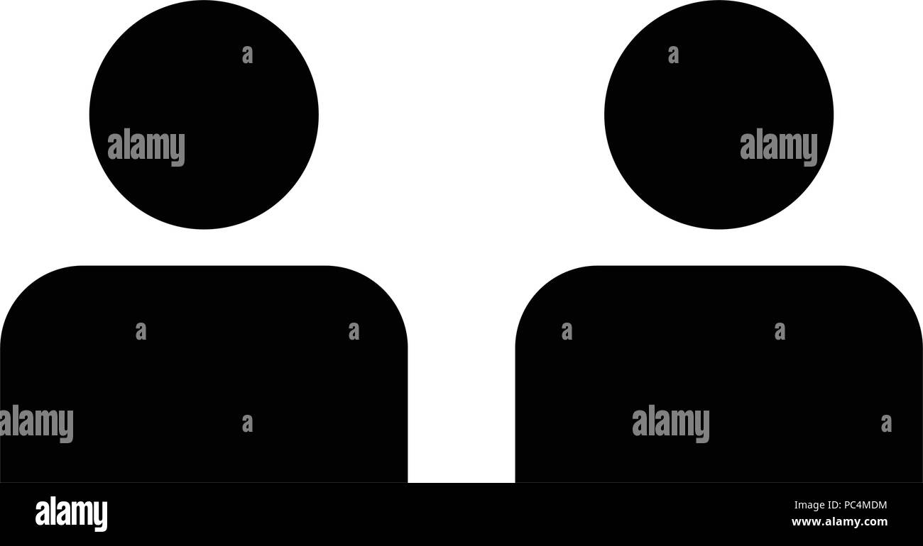 Management icon vector male group of persons symbol avatar for business ...