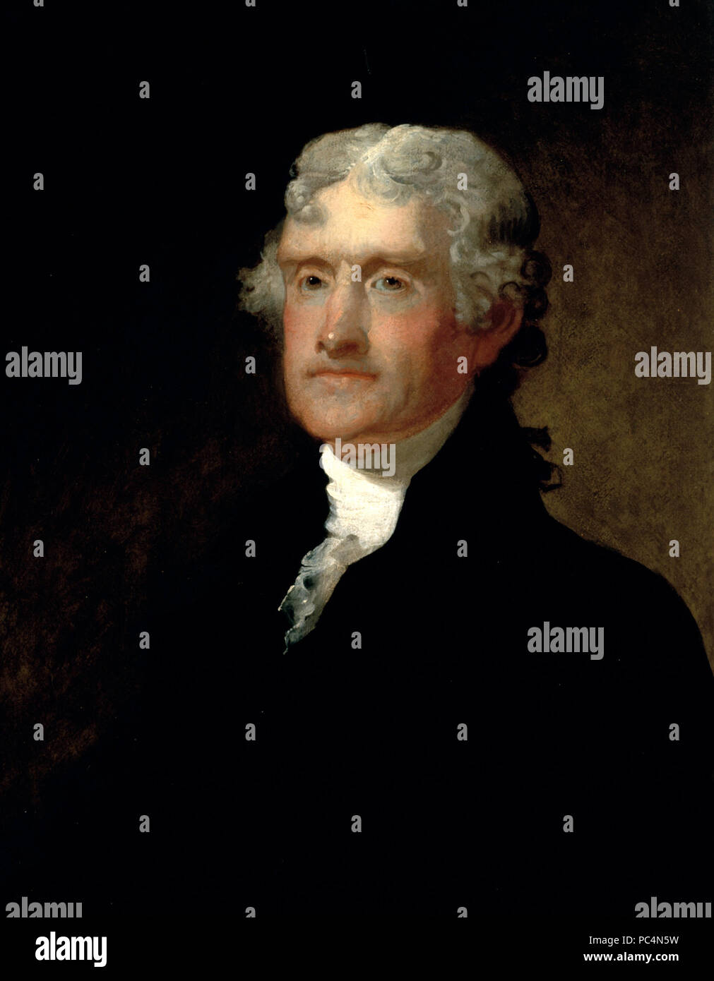605 Thomas Jefferson by Matthew Harris Jouett Stock Photo - Alamy