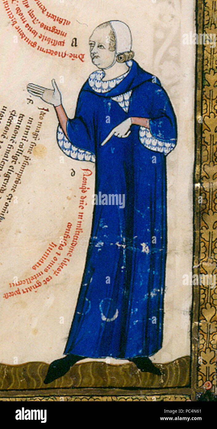 605 Thomas Le Myésier - Codex St Peter Perg 92 11v (cropped Stock Photo ...