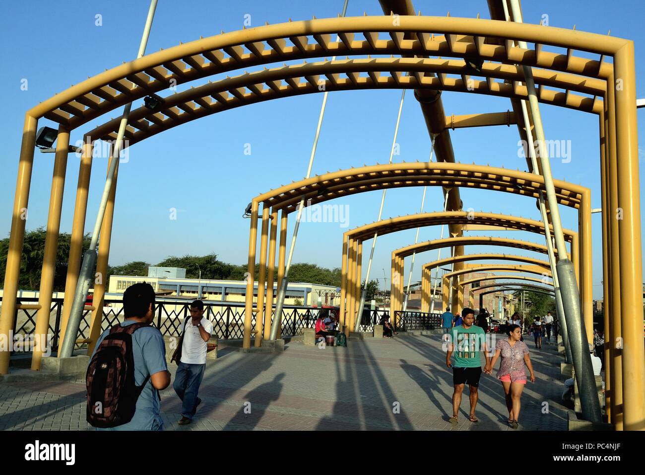 Bridge of San Miguel in PIURA. Department of Piura .PERU Stock Photo ...