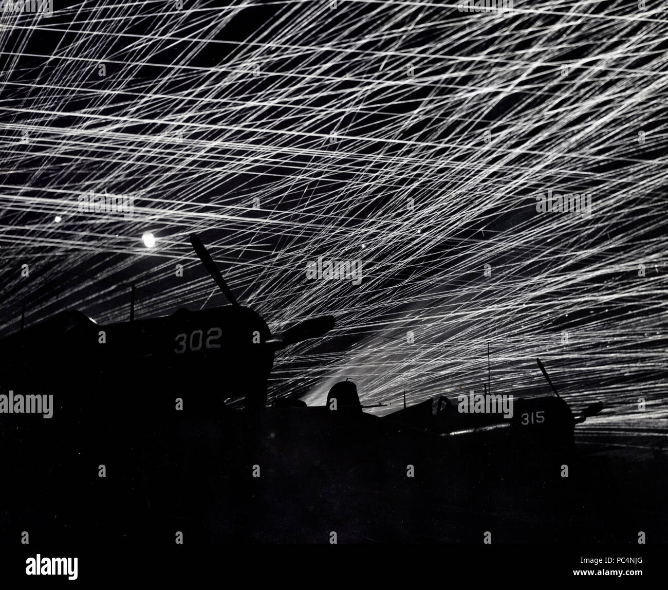 Marine corsair fighters of the Hell's Belles squadron at Yontan ...