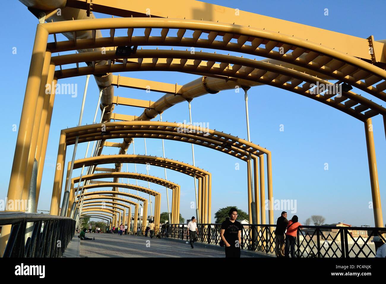 Bridge of San Miguel in PIURA. Department of Piura .PERU Stock Photo ...