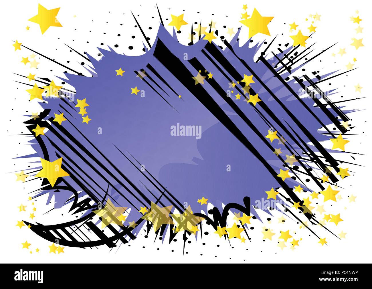 Vector illustrated retro comic background, pop art vintage style Stock ...