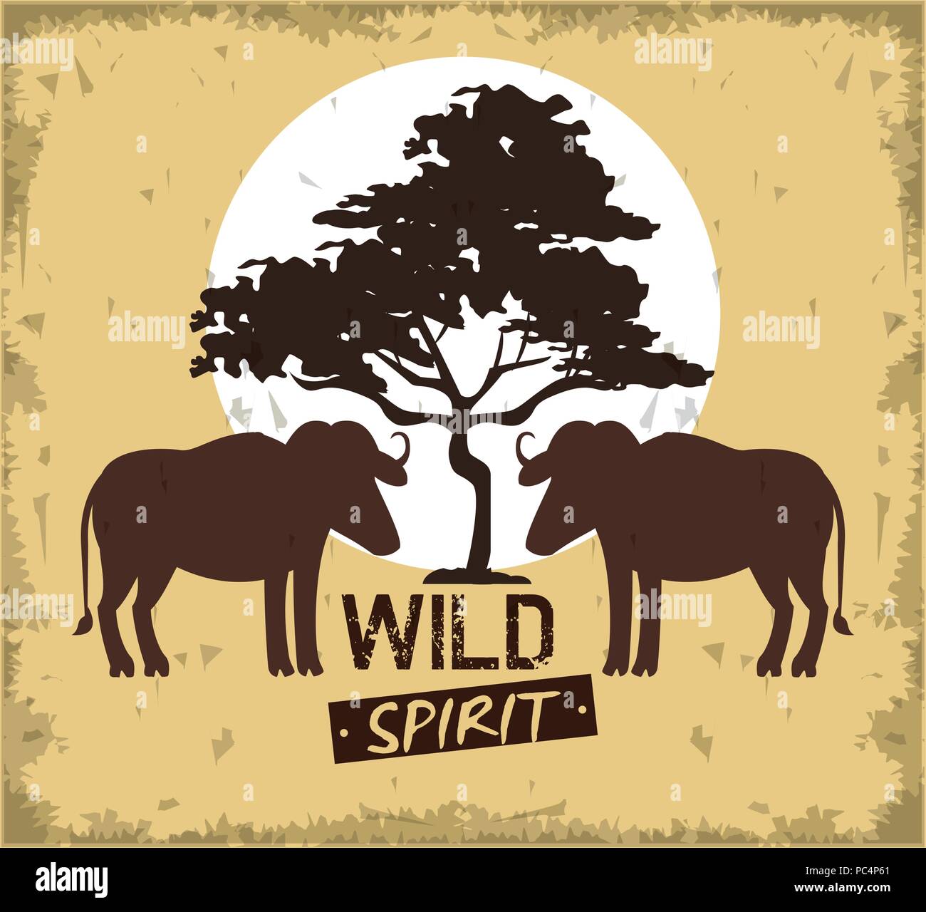 Wild spirit animals Stock Vector Image & Art - Alamy