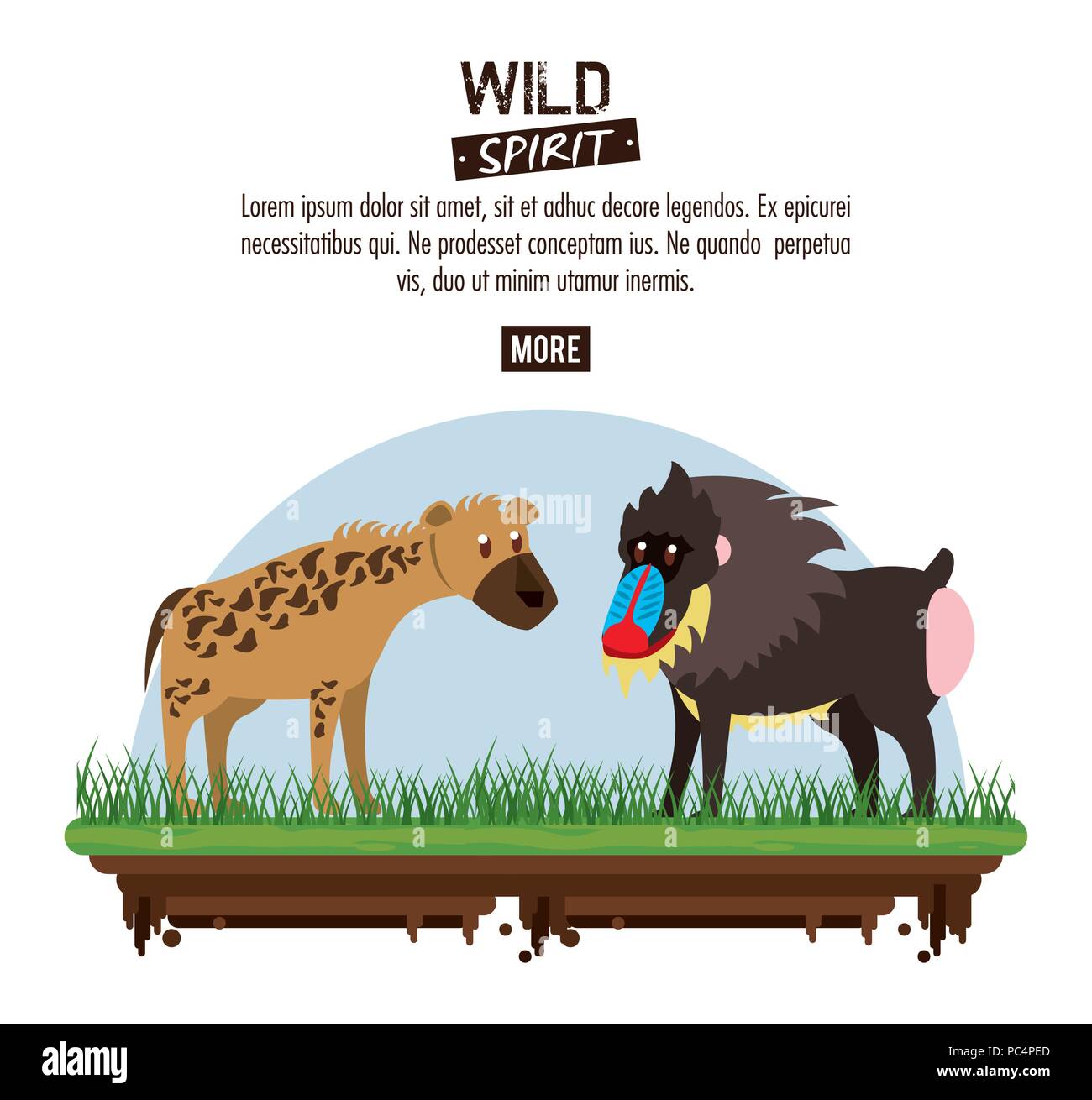 Wild spirit animals Stock Vector Image & Art - Alamy