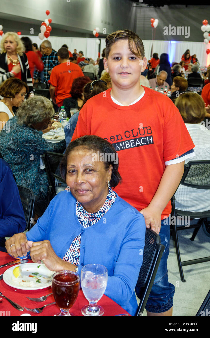 Convention center centre senior citizen holiday party hi-res stock ...