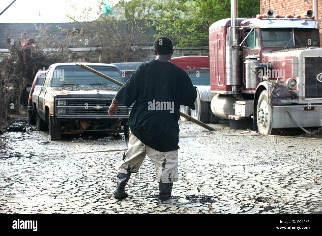 Hurricane Katrina Aftermath - People return home Stock Photo - Alamy