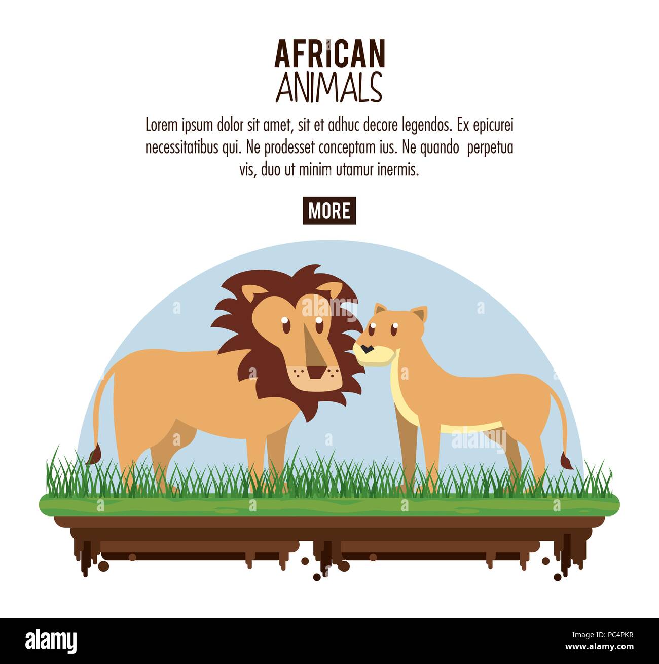 African animals cartoons Stock Vector Image & Art - Alamy