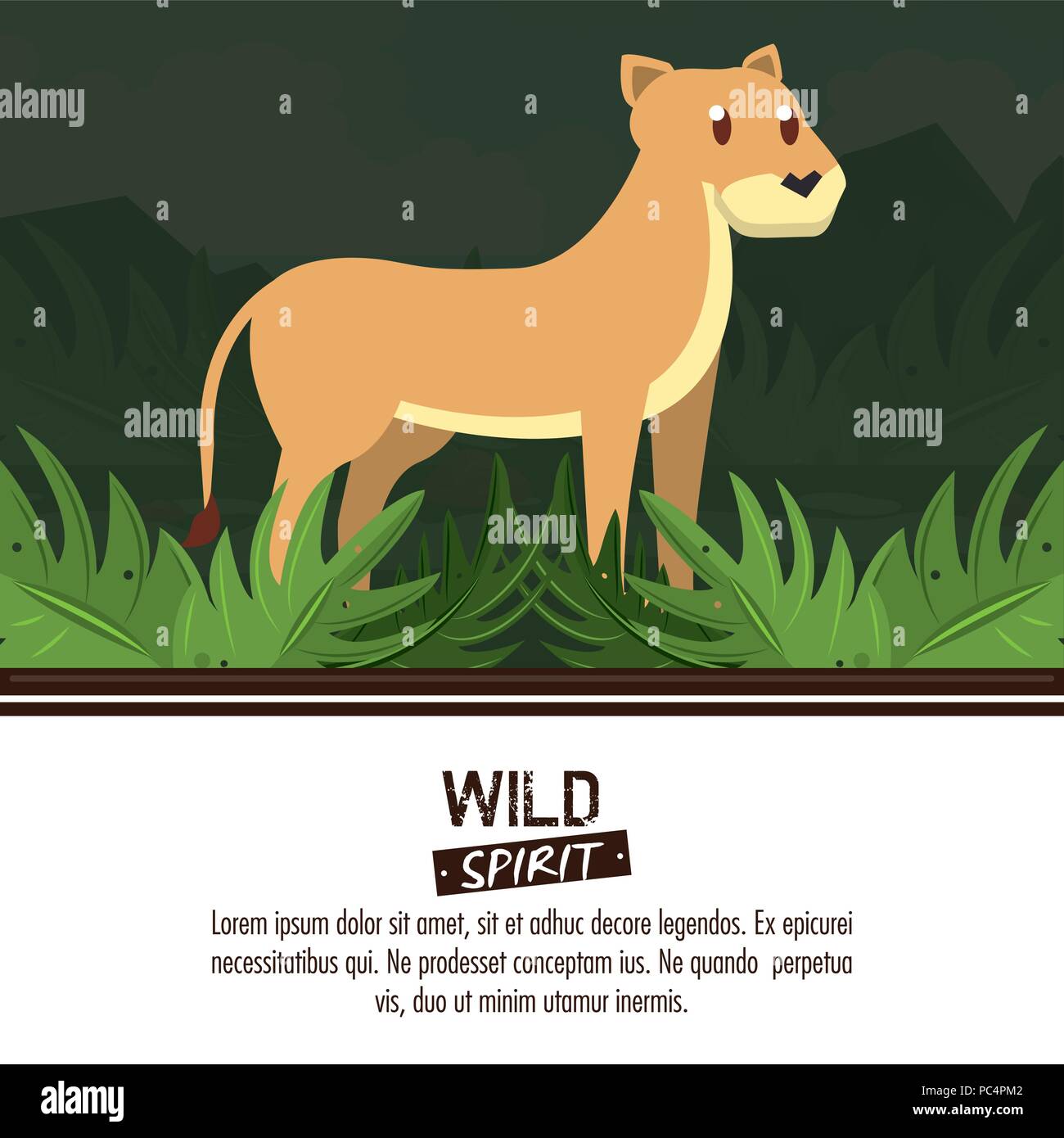 Wild spirit animals Stock Vector Image & Art - Alamy